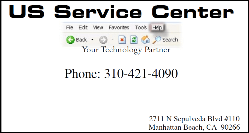 Business Card - US Service Center - 310-421-4090